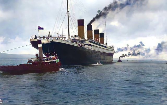 The Real Titanic Ship In Color