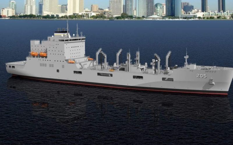 Construction begins on Robert F. Kennedy US Navy oiler