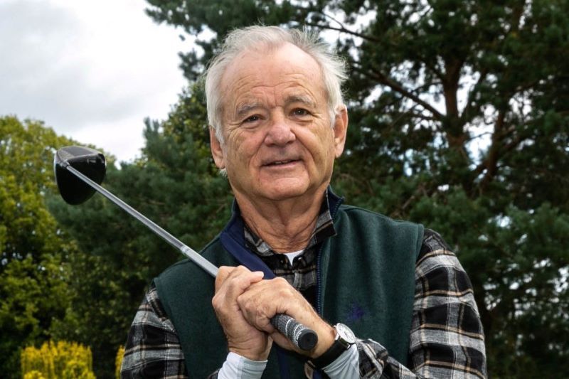 Bill Murray filming golf series "The Links Life" in Ireland