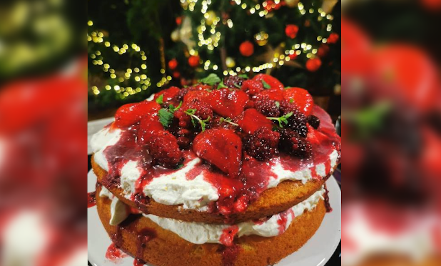 Neven Maguire's mulled winter berry Victoria sponge recipe