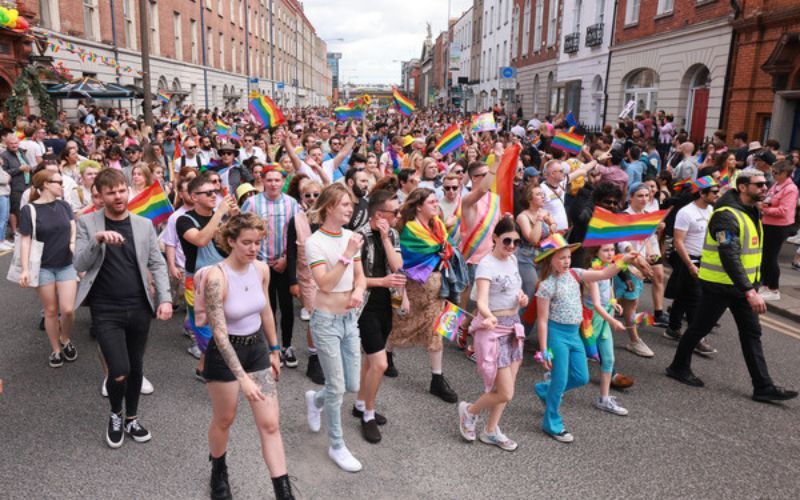 Tens of thousands attend Dublin's first Pride parade since Covid