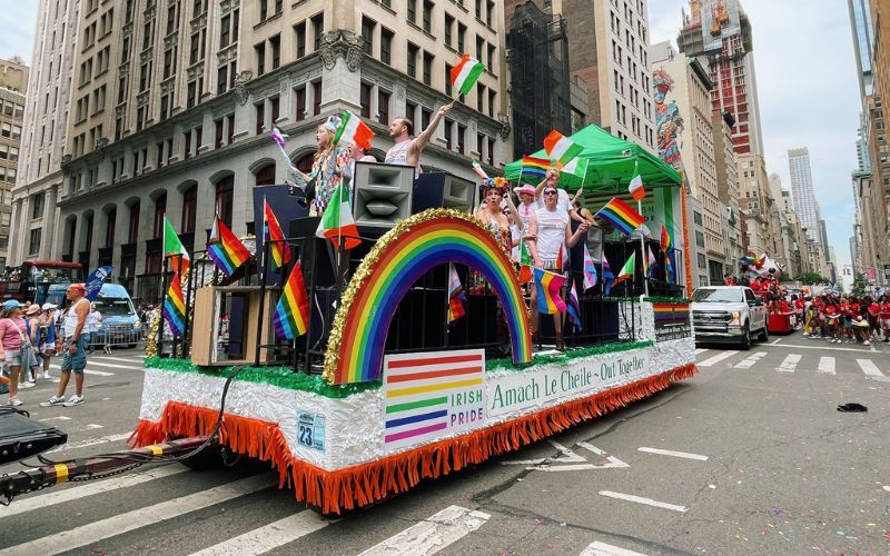 Ireland float delights crowds at New York City Pride 2023