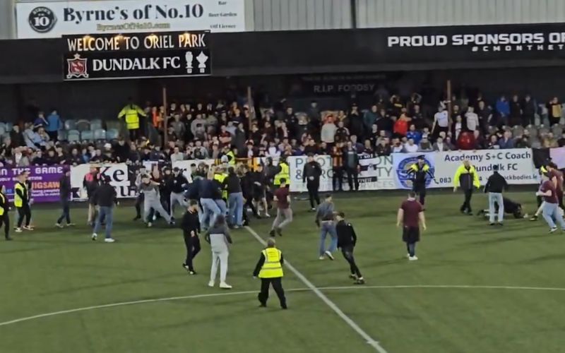 Three arrested following violence at League of Ireland soccer match