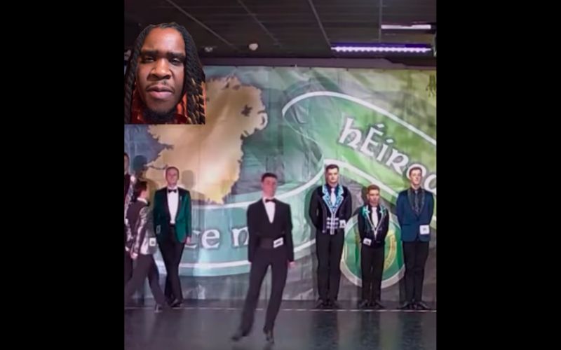 Irish dancing is now "whimsical skedaddling" thanks a Jamaican man