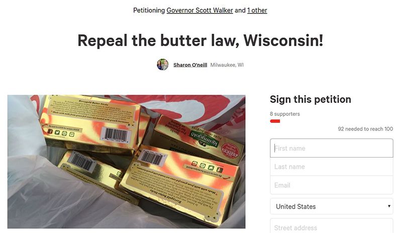 Petition launched to make Kerrygold butter legal in Wisconsin ...