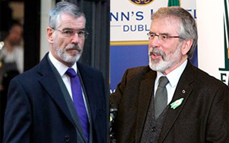 First look at Pierce Brosnan looking exactly like Gerry Adams in new ...