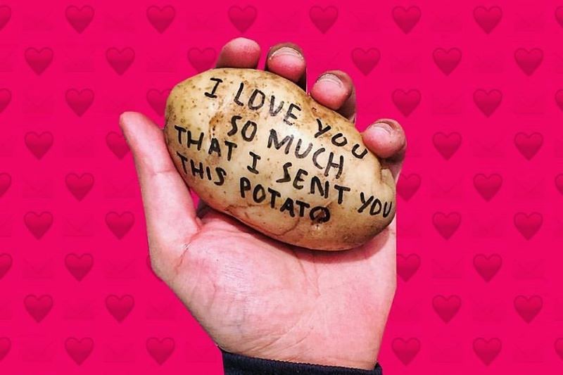 You can send a potato for Valentine's Day