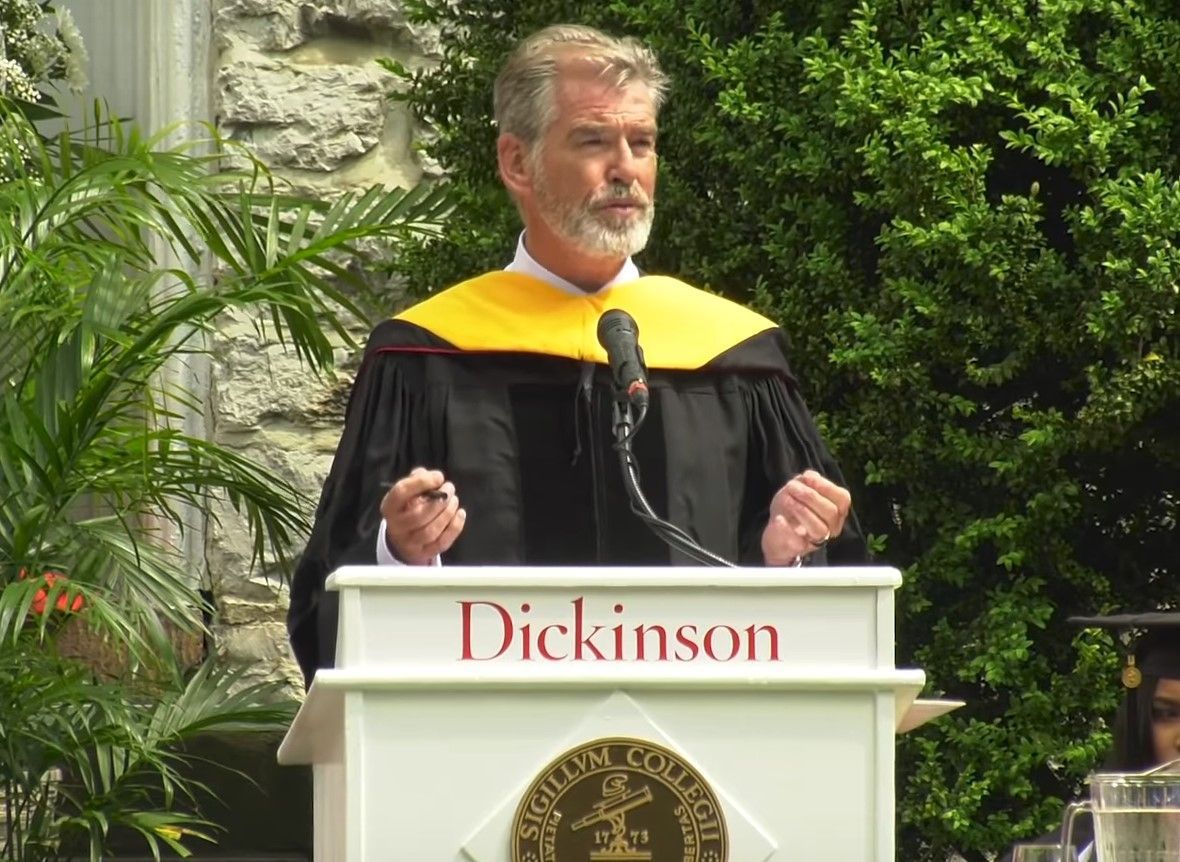 Dr. Pierce Brosnan addresses anti-Irish racism in Penn commencement ...