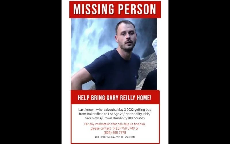 Gary Reilly: Missing Irish man found dead in California