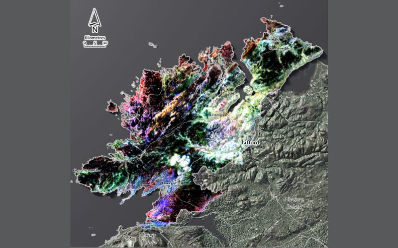 New Donegal colorful geophysical maps released are incredible