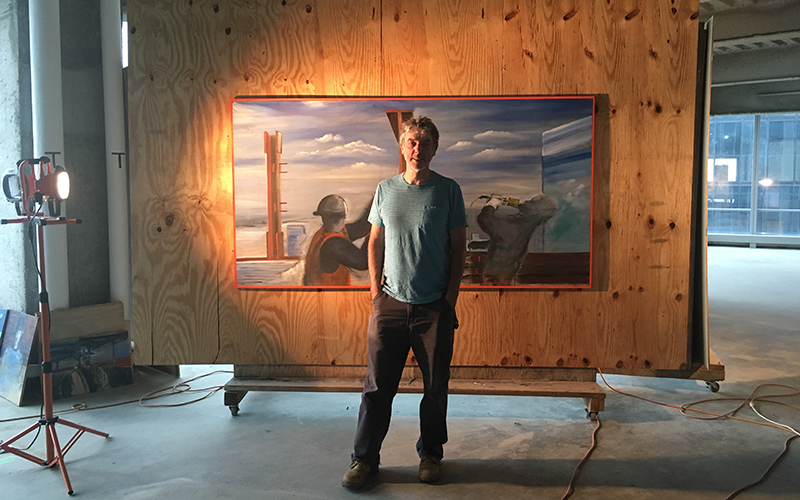 Marcus Robinson, artist documenting World Trade Center reconstruction ...